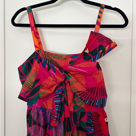 FARM Rio | Dresses | Farm Rio Macaw Printed Poplin Midi Dress | Poshmark